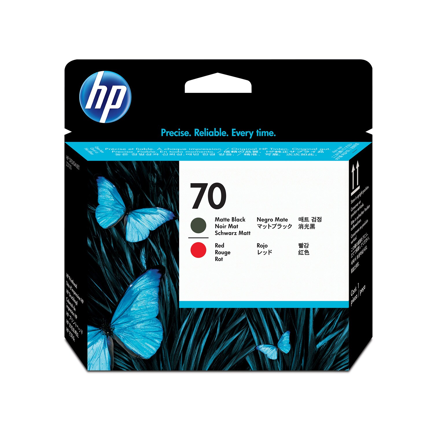 Cabeça Impressão HP 70 Preto Fosco/Vermelho - C9409A - VectorSupri